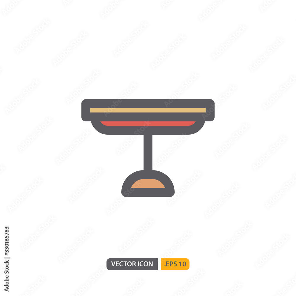 table icon isolated on white background. for your web site design, logo ...