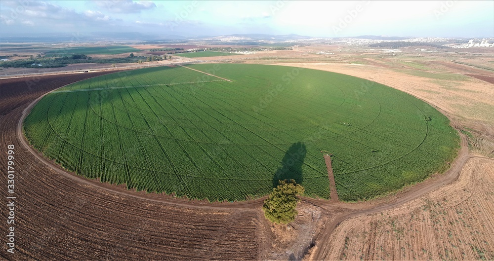 Center pivot irrigation and Circular agriculture perfectly circular ...