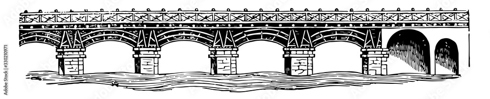 Pons Trajan, the arch known to them only to a limited extent, vintage ...