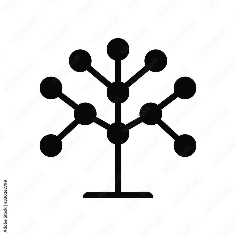 Phylogenetic, tree vector icon. Element of bio engineering illustration ...