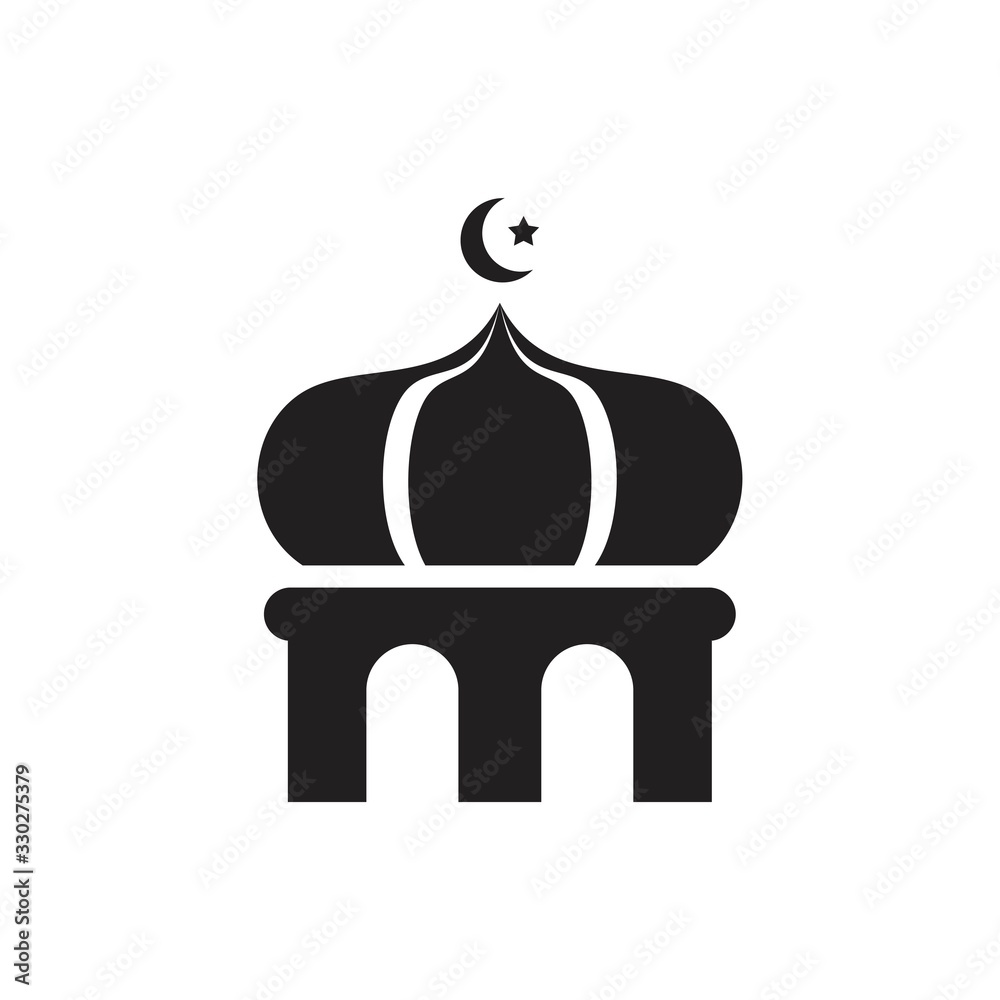islam icon template black color editable. islam icon symbol Flat vector ...