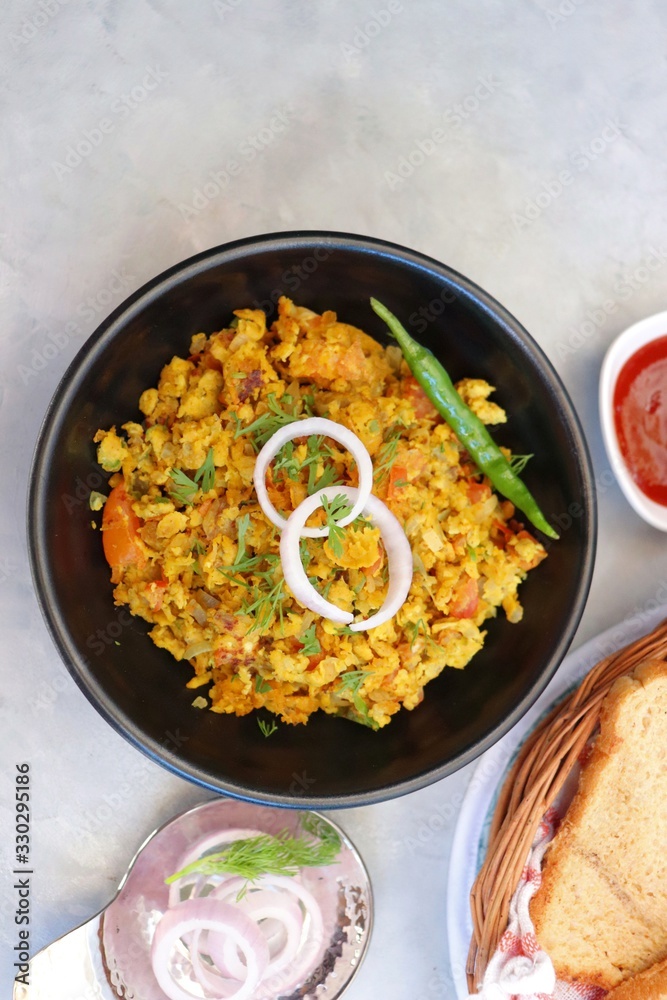 Indian Breakfast Dish - Parsi Akuri or Anda Bhurji or Indian spicy ...