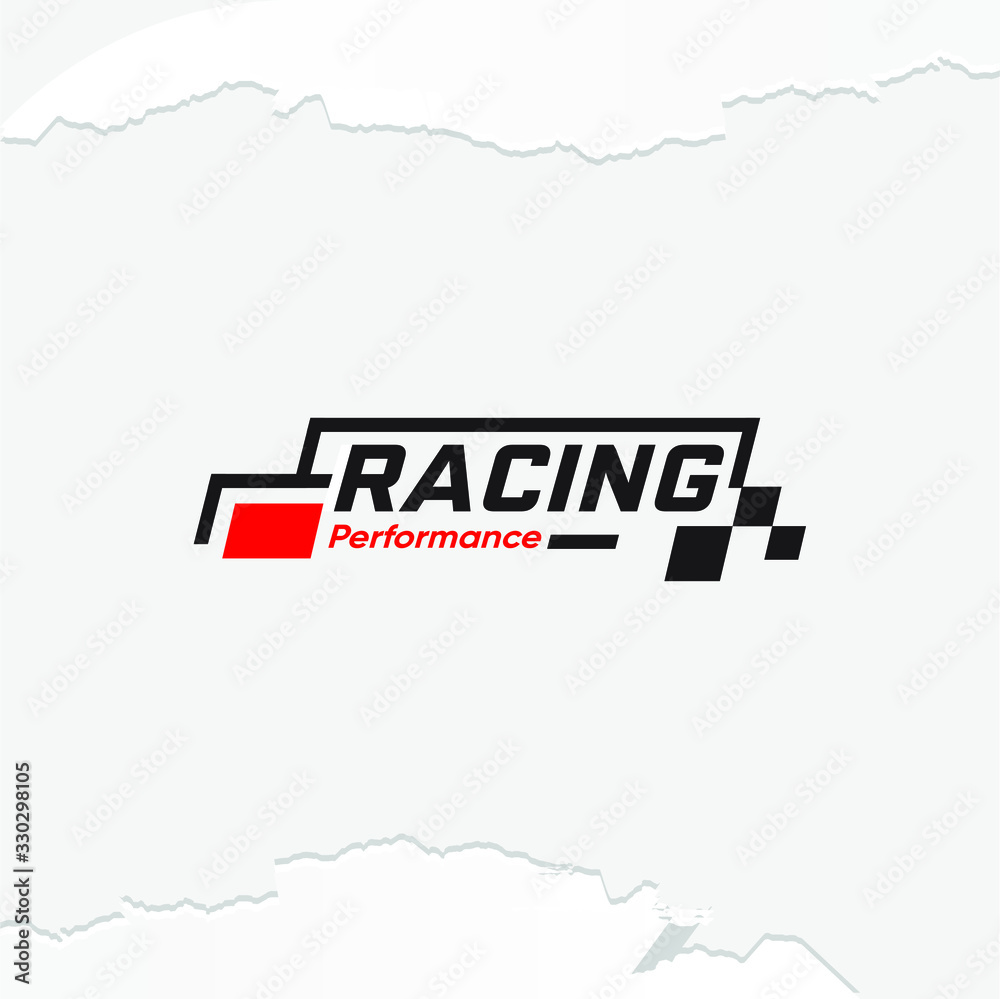 Racing flag icon, simple design race flag logo template Stock Vector ...