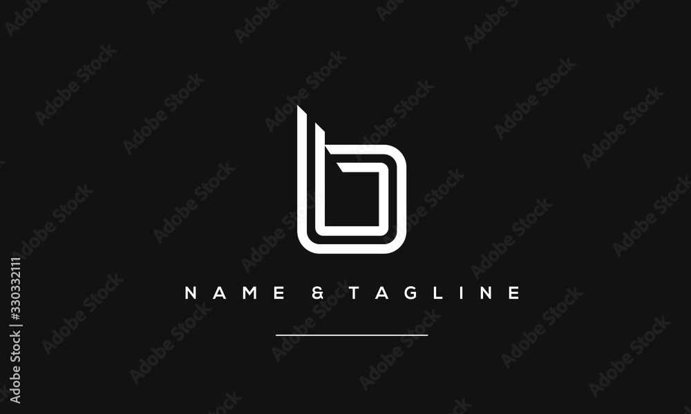 b symbol, b symbool, b logo, web, concept, idea, trendy, monogram ...