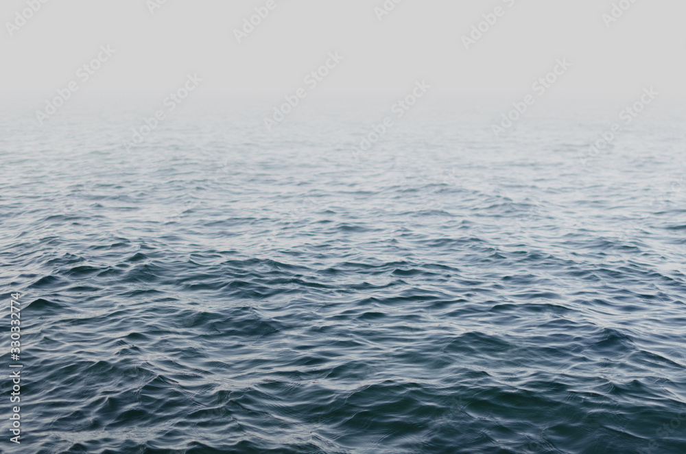 Fog Black sea background Stock Photo | Adobe Stock