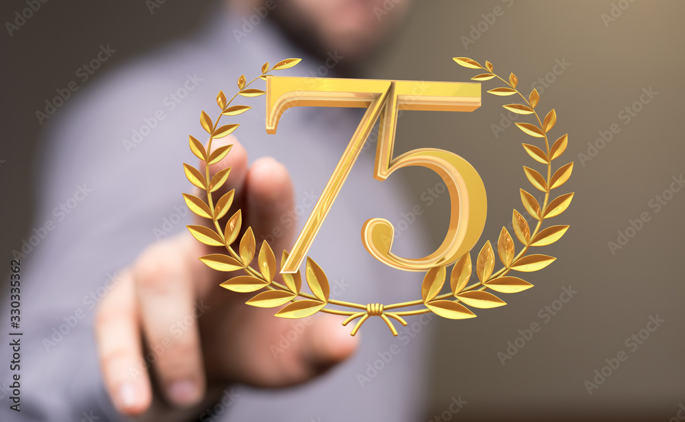 75 Anniversary 3d numbers. template for Celebrating 75 anniversary ...