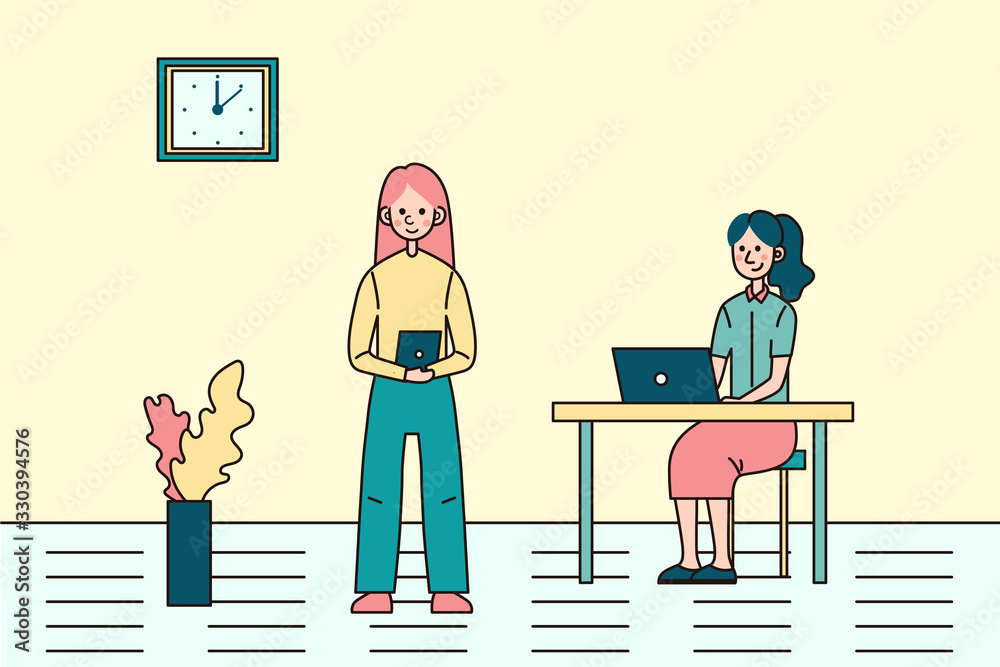 Concept of Brainstorming And Teamwork, Business Time in the Coworking ...