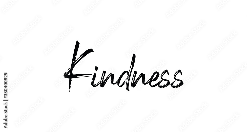 Kindness lettering sign. Hand drawn style tipography for banners ...