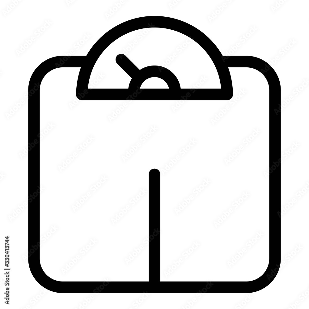 Poster Weight scale icon in line style. – Wall Art | UkPosters