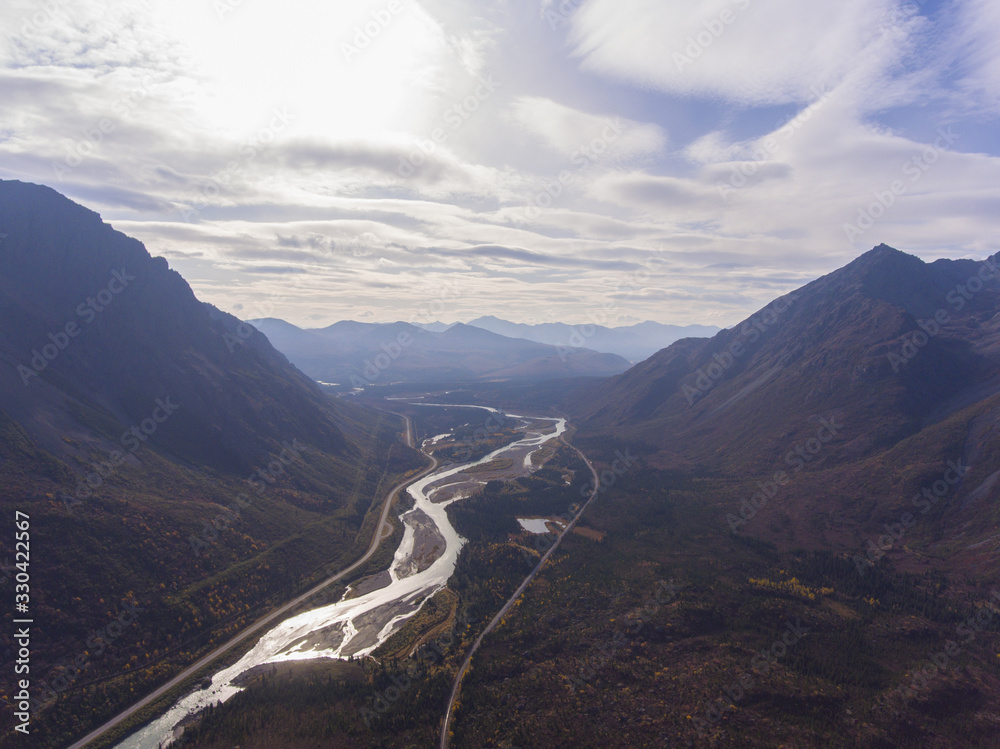 Denali National Park, Nenana River and Alaska Route 3 aka George Parks ...