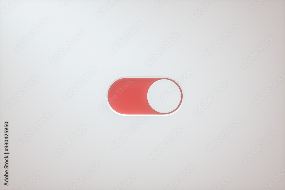 Slide switch and touch button, science and technology, 3d rendering ...