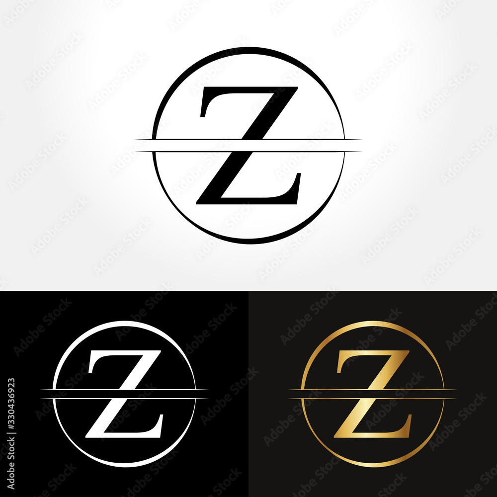 Initial Circle Letter Z Logo Design Business Vector Template. Creative ... Initial Circle Letter Z Logo Design Business Vector Template. Creative ...