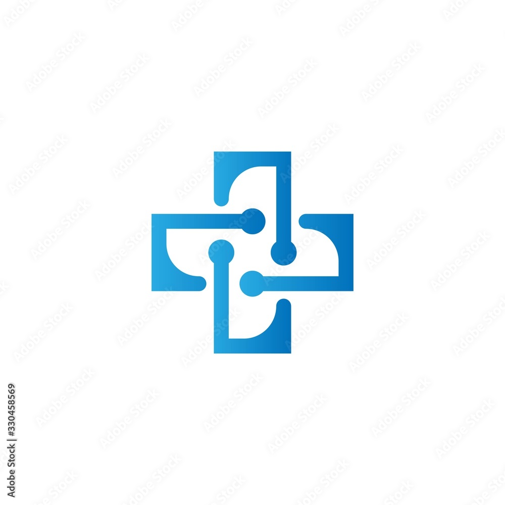 Medical technology, healthcare logo Ideas. Inspiration logo design ...