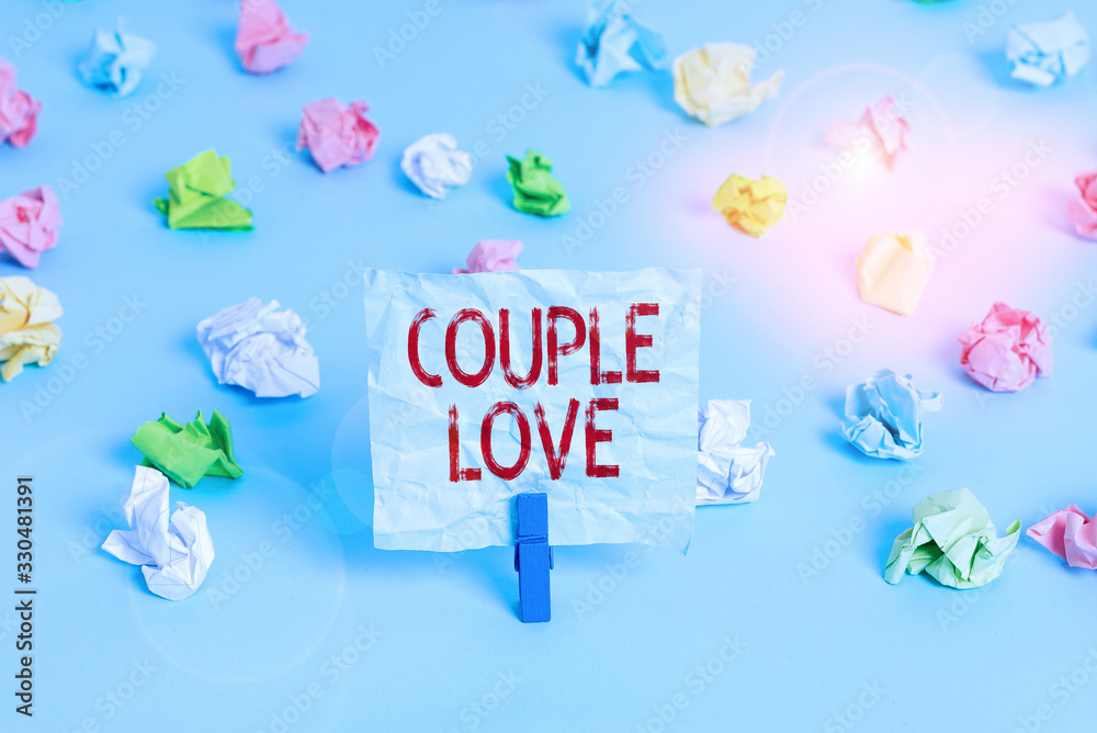 Handwriting text Couple Love. Conceptual photo two showing who love ...