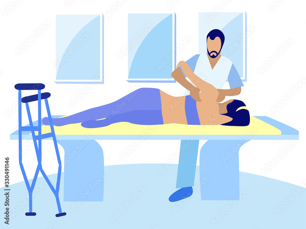 Manual Physical Therapist Massaging Woman Injured Armpits after Long ...