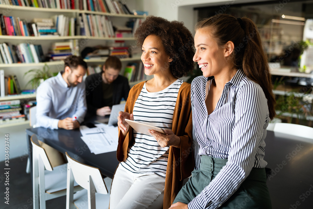 Business meeting, brainstorming and teamwork by business people in ...