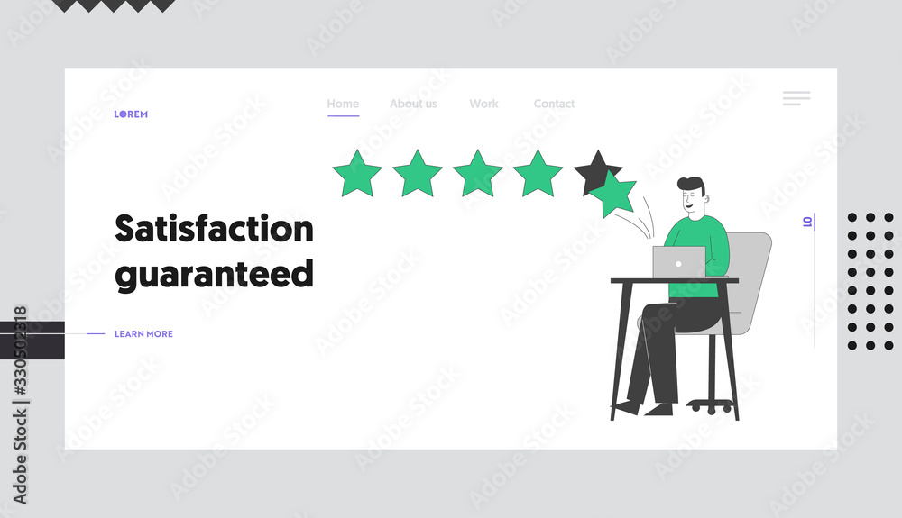 Ranking Evaluation and Rating Classification Landing Page Template ...