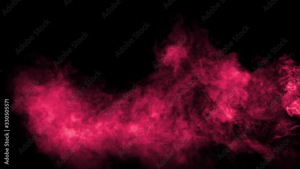 Pink smoke up in black background. Pink smoke, cloud , fog explosion ...