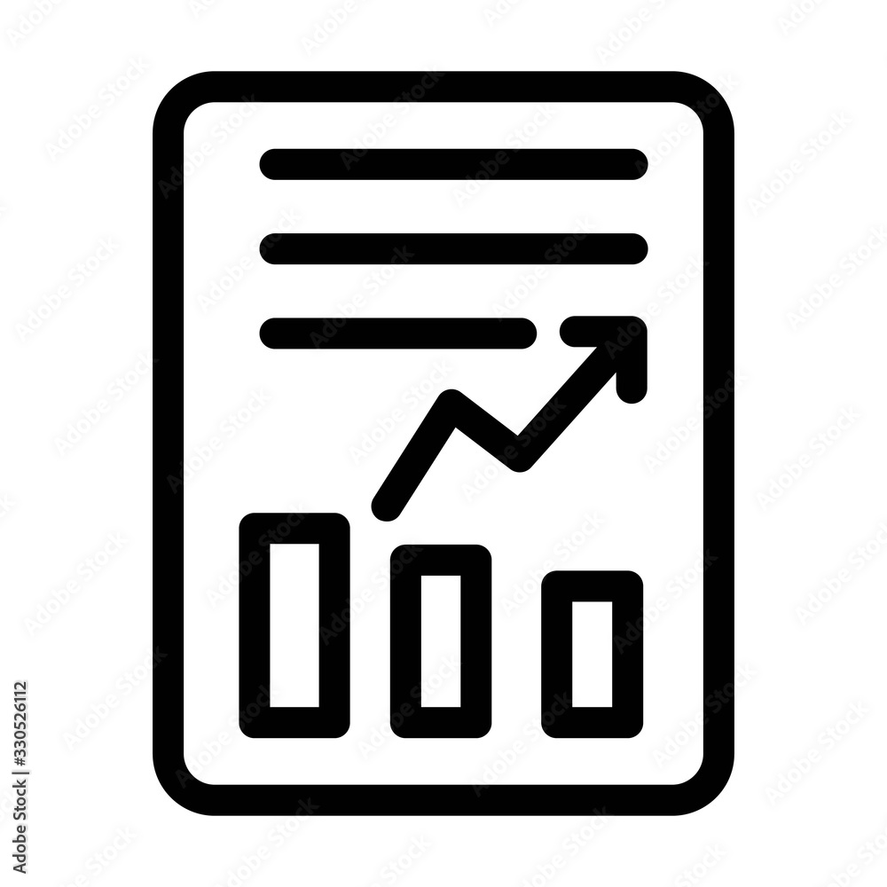 Vetor de Analytics icon. Statistics, Data Infographics symbol. Growth ...
