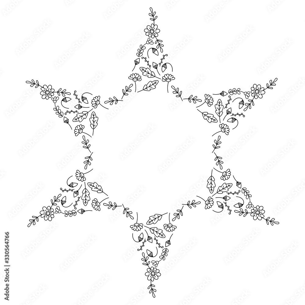 Abstract Star Coloring Pages For Adults