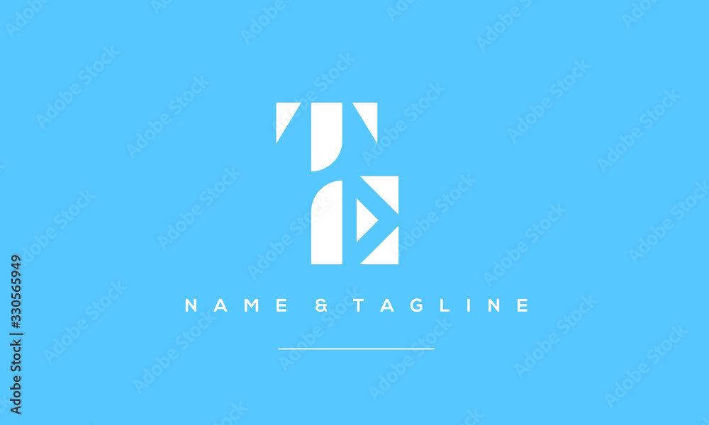 Alphabet letter icon logo TE Stock Vector | Adobe Stock