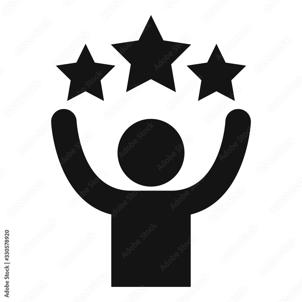 Vip person icon. Simple illustration of vip person vector icon for web ...