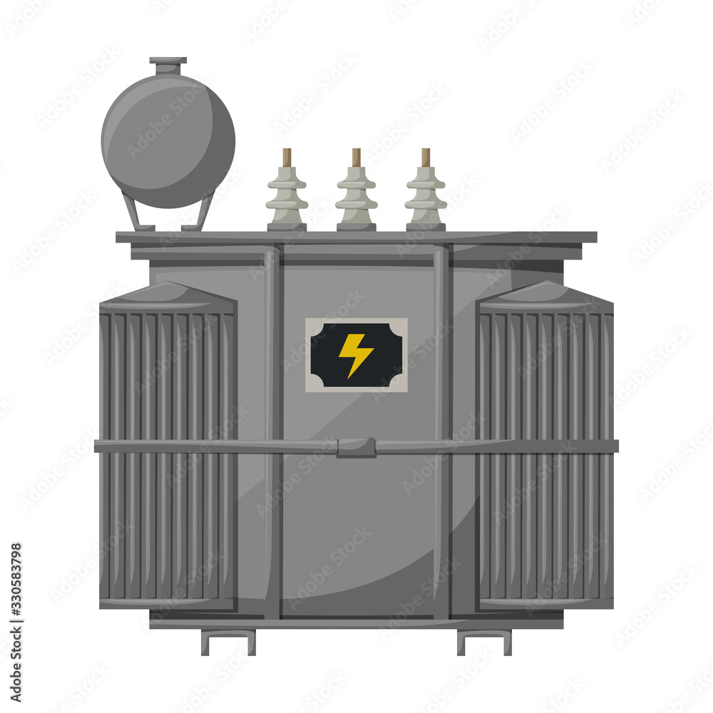 Transformer vector icon.Cartoon vector icon isolated on white ...