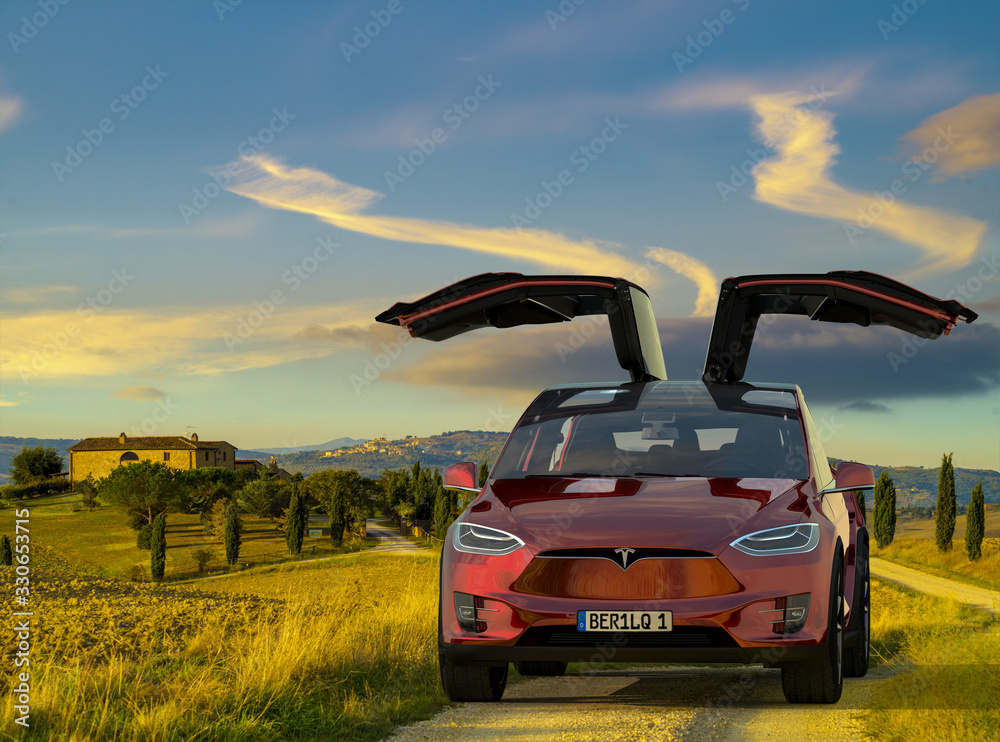 Tesla model X as a versatile recreational vehicle that manages off-road ...