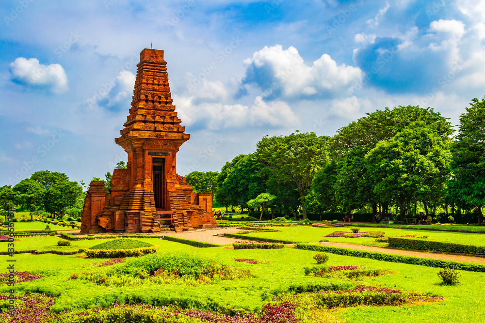 Bajang Ratu temple is one of the relics of the Majapahit kingdom at ...