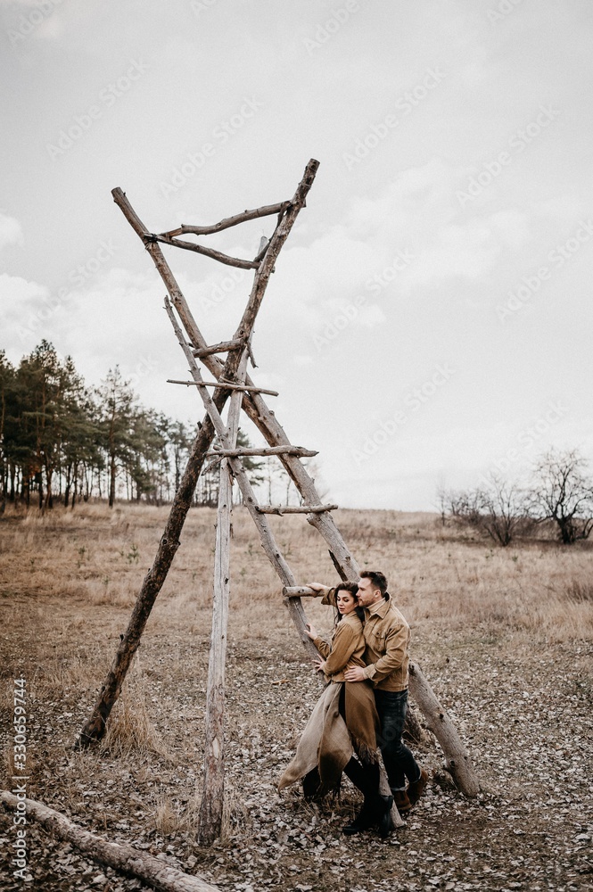 Love story of Oleg and Anastasia. Stylish photo shoot in the forest in ...