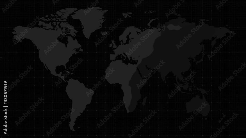 Dark map animate background,World map for business presentation ...
