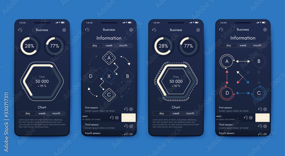 Modern infographic vector elements for business brochures. Use in ...