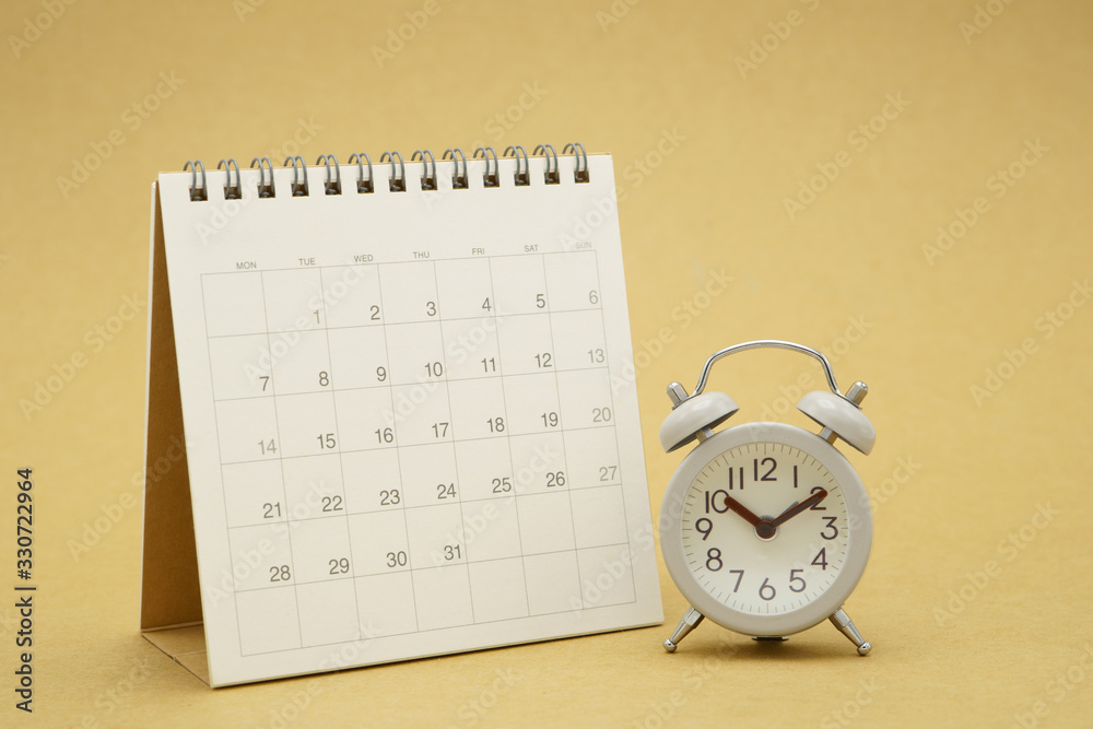 A calendar of the month. using as background business concept and ...