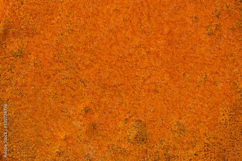 Sample of detail bright orange rust texture on a metal sheet Stock ...