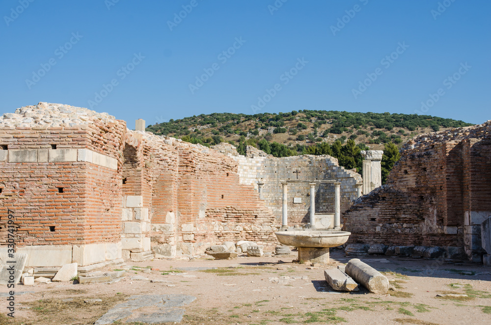 Ancient Efes Efesus city ruins in Turkey Stock Photo | Adobe Stock