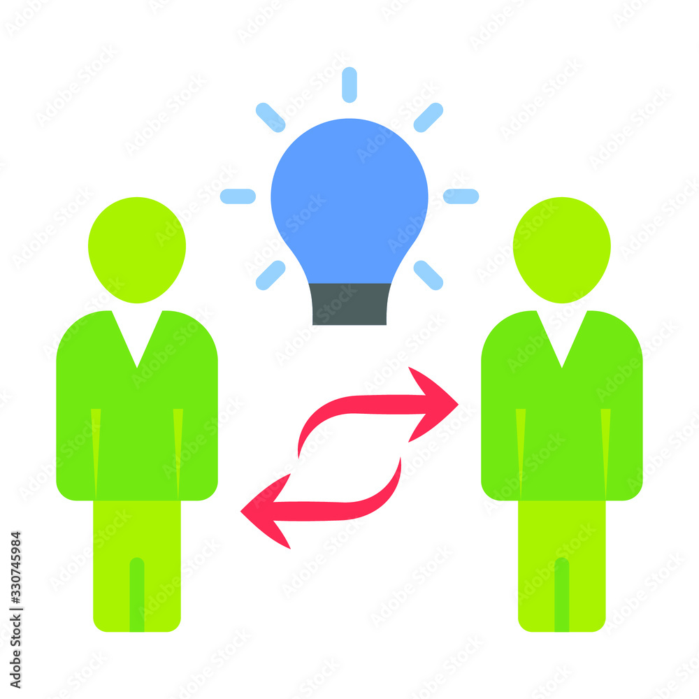 Partners collaboration vector Flat icon design, Green Two persons ... Partners collaboration vector Flat icon design, Green Two persons ...