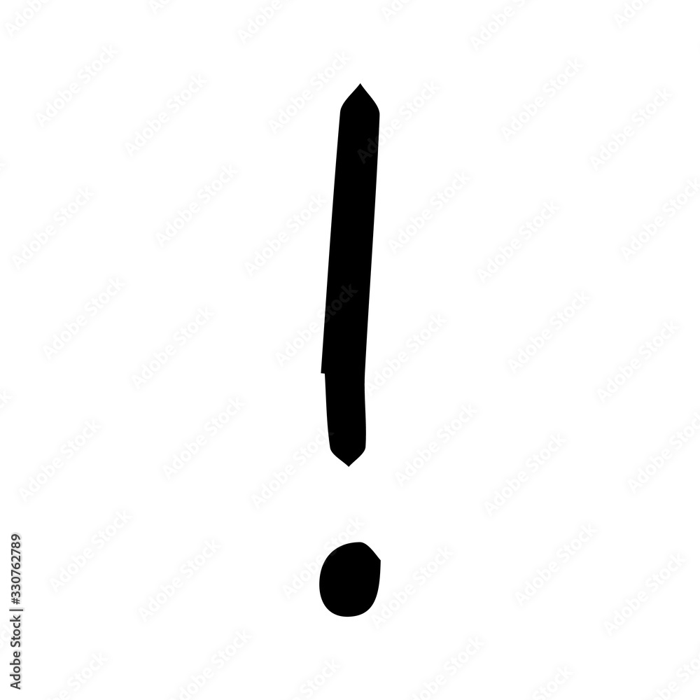 Vetor de Exclamation mark. Grunge doodle sketch exclamation marks ... Vetor de Exclamation mark. Grunge doodle sketch exclamation marks ...