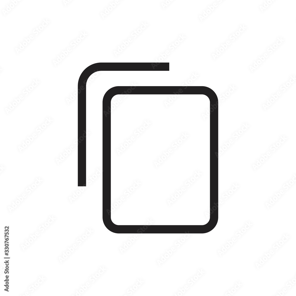 Copy content vector icon template black color editable. Copy content ...