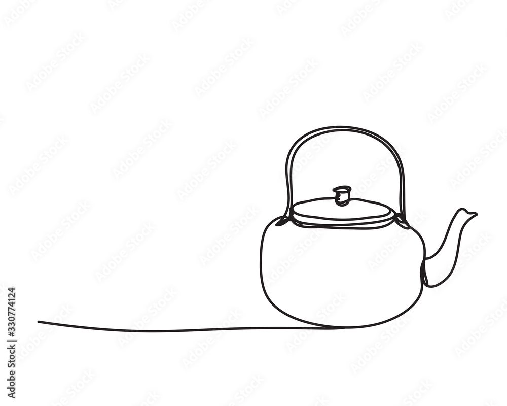 Teapot Line Drawing