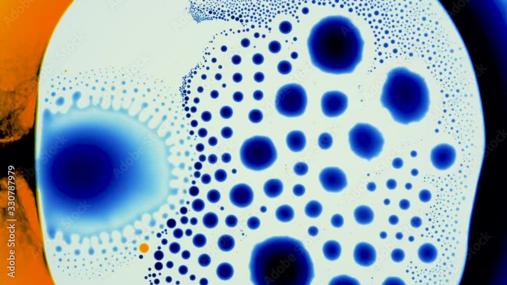 Marangoni effect, phenomenon. Biological research, scientific chemical ...