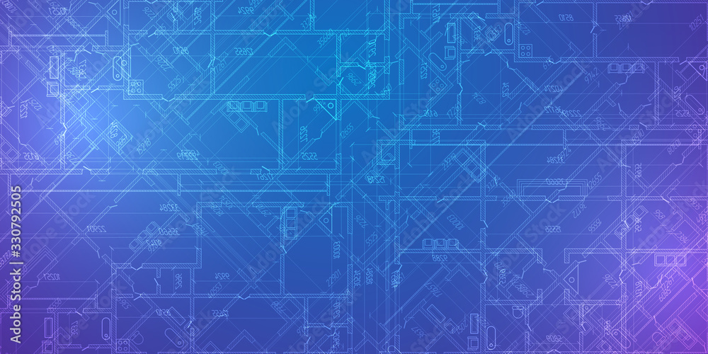 House plan project .Construction of houses, structures, buildings ...