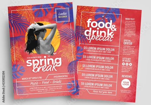 Spring Break Flyer Templates