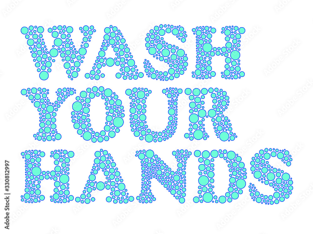 Wash your hands. Keep healthy and help others. Quarantine precaution to ...