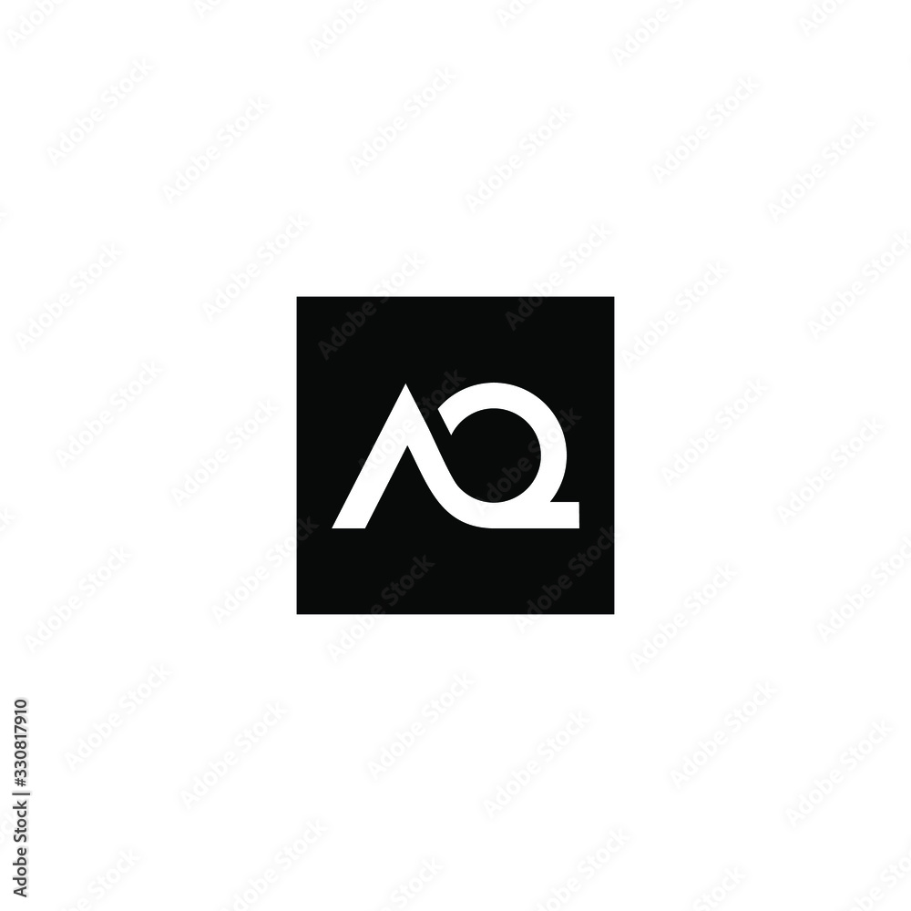 AQ letter logo design vector icon template Stock Vector | Adobe Stock