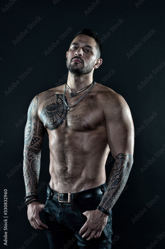 Dedicated to fitness. Hispanic appearance male model. training in ...