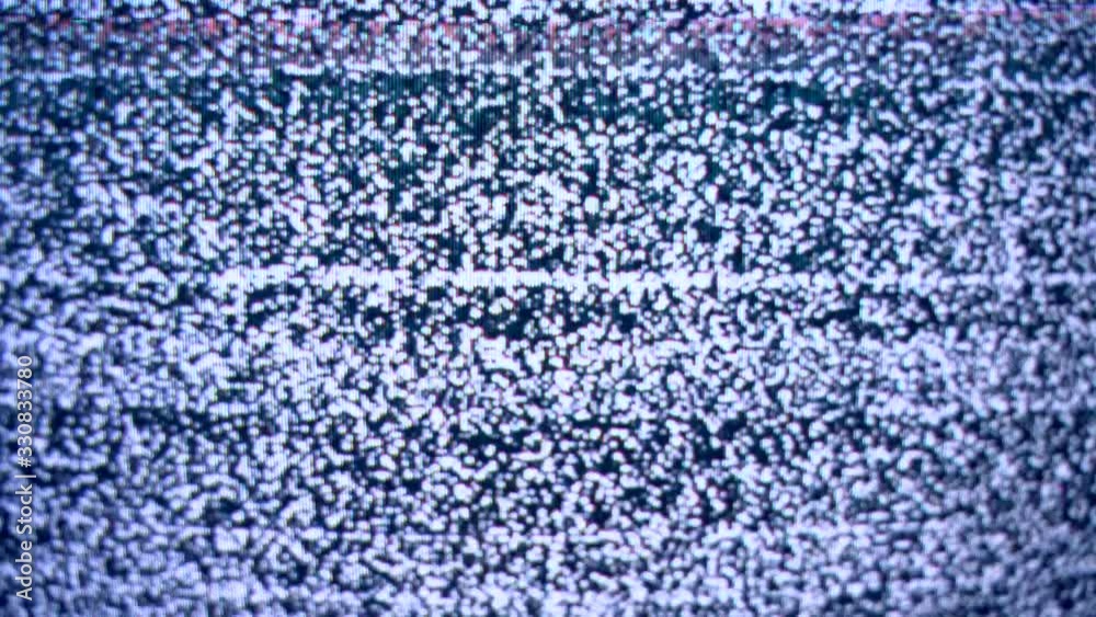 VHS TV noise static, blue screen flickers, real defects and artifacts ...