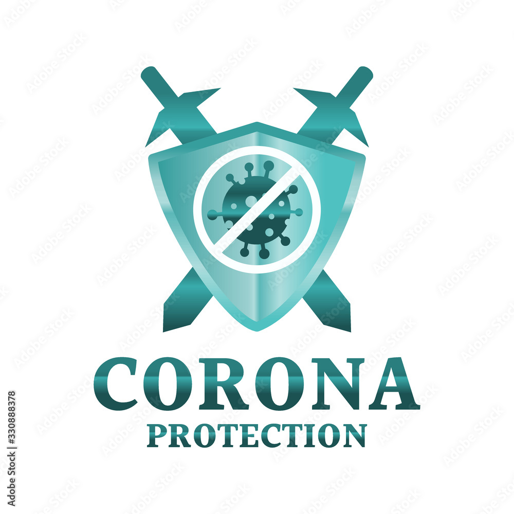 Coronavirus, shield, protection, immune vector symbol. use for ...