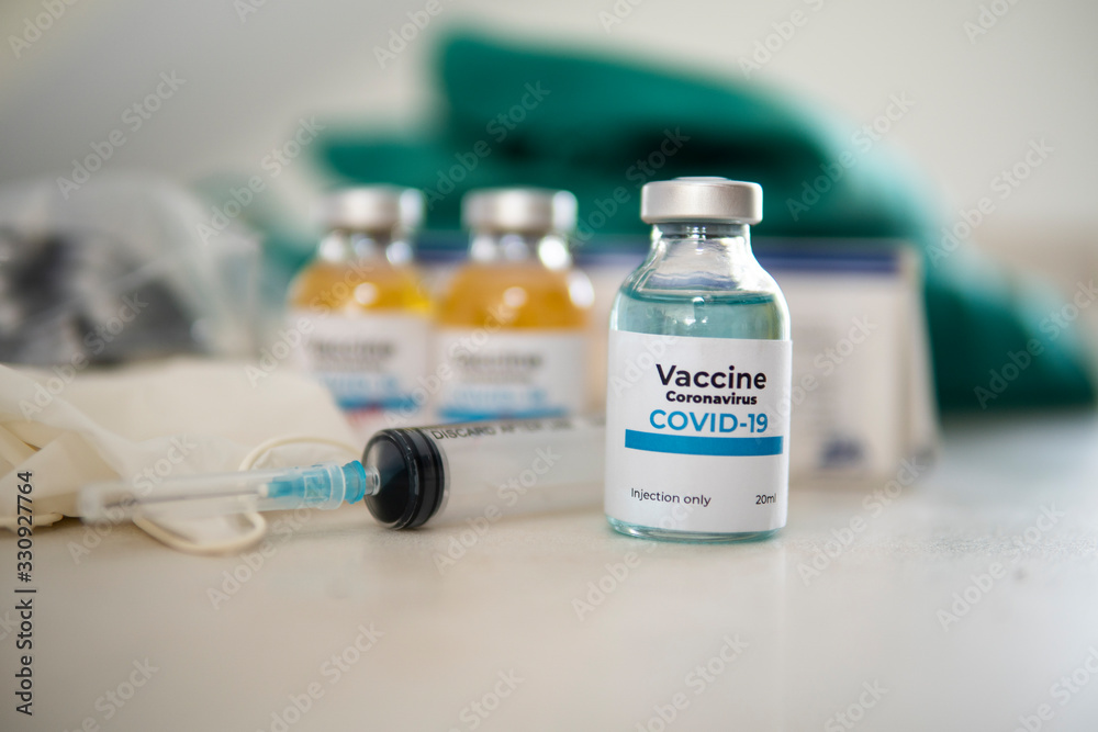 Vaccine and syringe injection. It use for prevention,immunization and ...