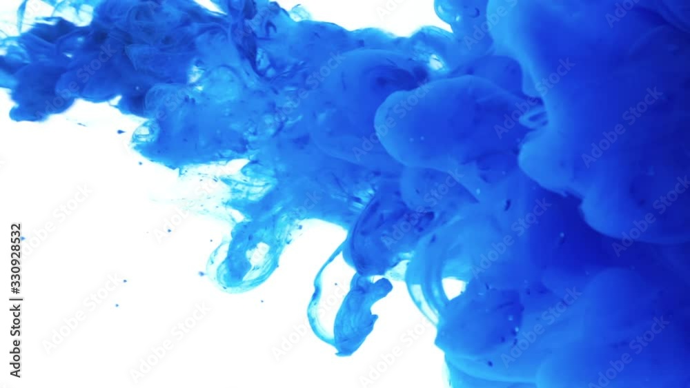 Explosion of blue color. Stock Video | Adobe Stock