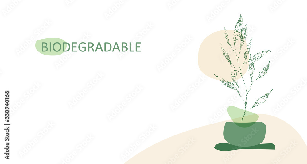 biodegradable Icon logo. Background concept design. recycle Symbol logo ...